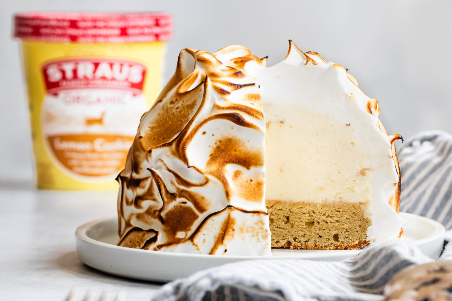 Gluten-Free Lemon Meringue Baked Alaska - Straus Creamery