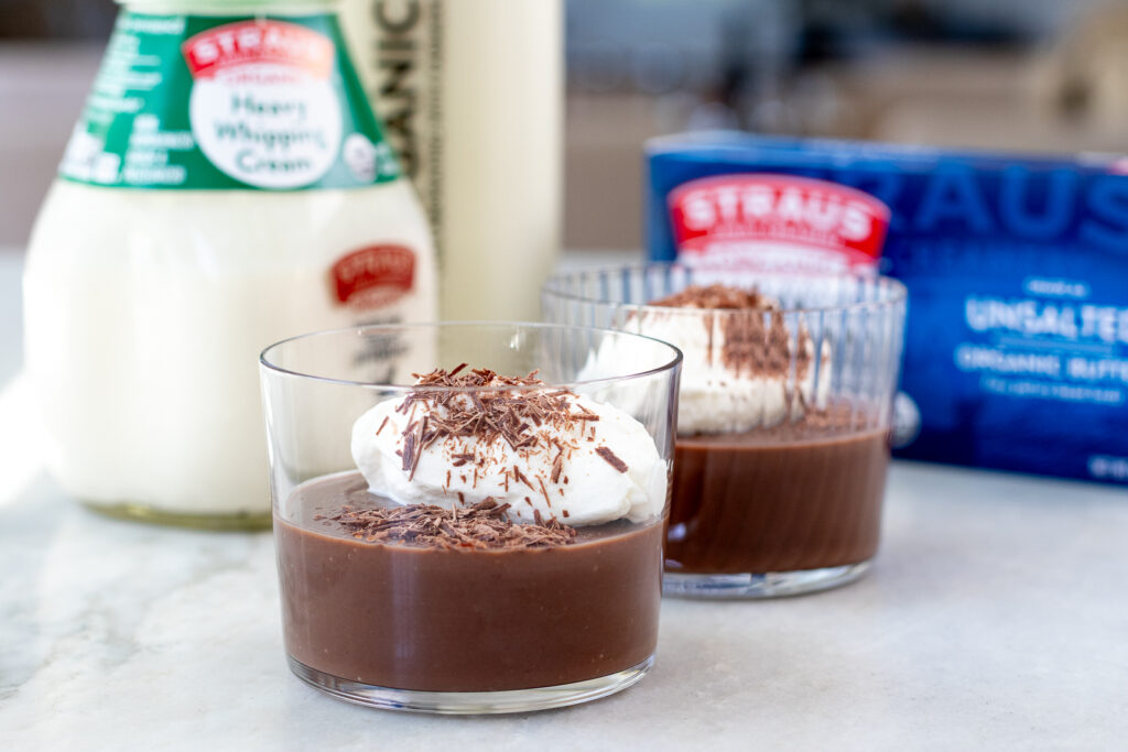 Chocolate Pudding Cups - Straus Family Creamery